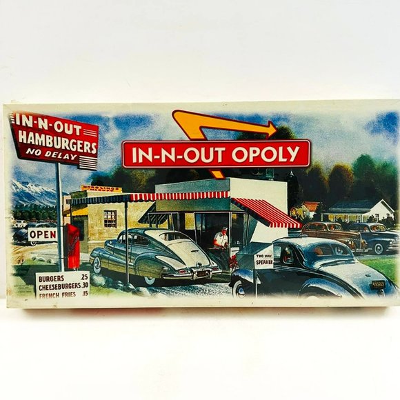 Late for the Sky | Games | Vintage Monopoly Innout Opoly Burger No ...